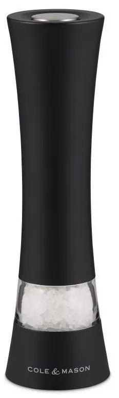 Cole&Mason | Cole&Mason - Elektrický mlýnek na koření BURFORD 4xAAA 18 cm černá | GG411