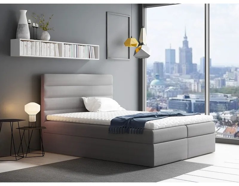 Kontinentální postel Oregano, Rozměr postele: 200 x 200 cm, Barva:: Makalu 6
