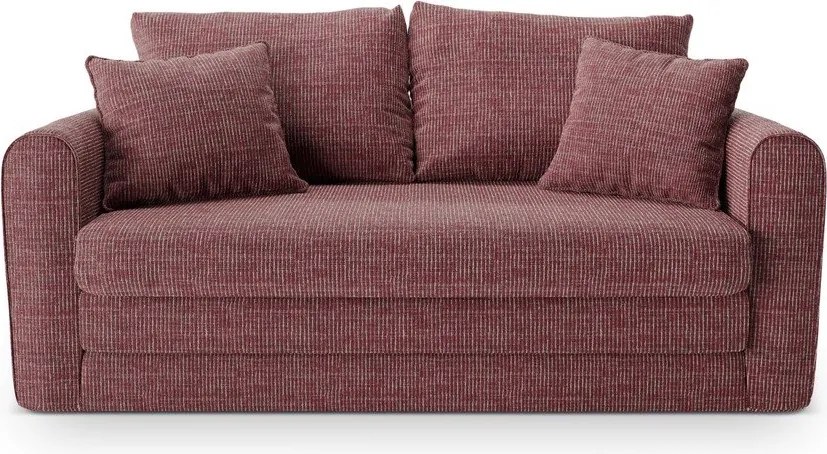 Tmavě růžová rozkládací pohovka 158 cm Lido – Micadoni