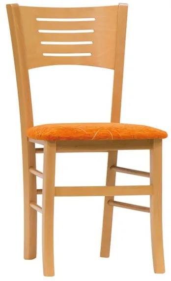 Stima Dřevěná jídelní židle VERONA látka | Odstín: buk,Sedák: carabu grigio 77