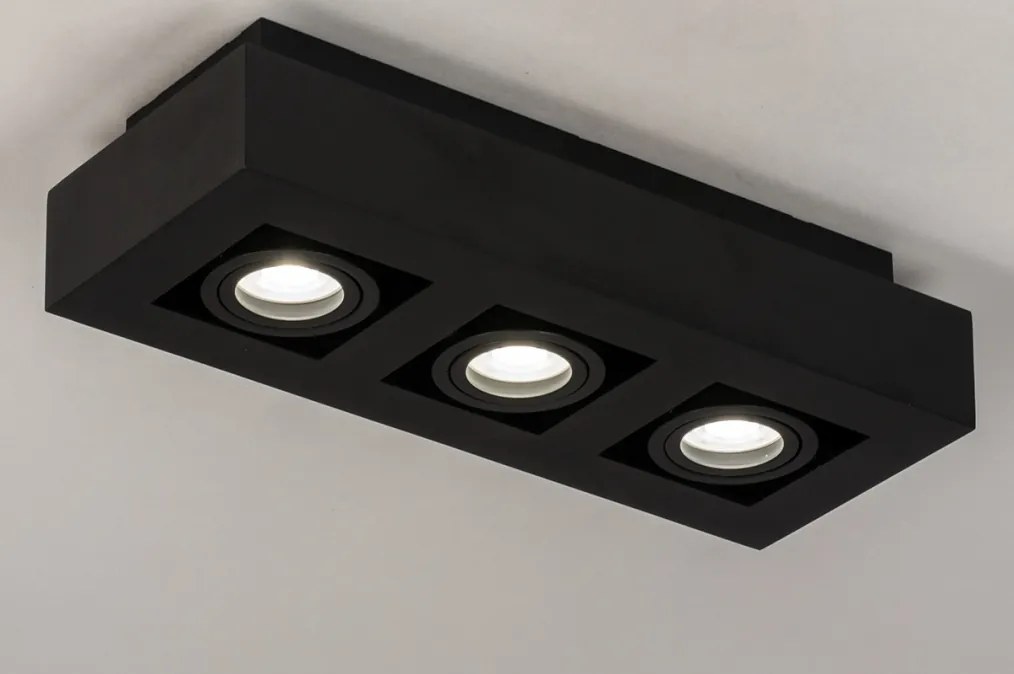 Stropní LED svítidlo Rivolli Black 3