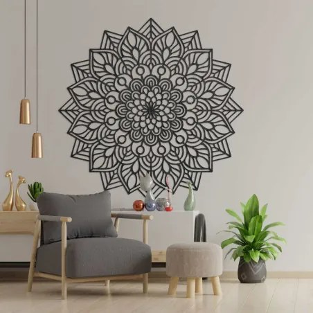 Dřevěná mandala na zeď harmonická energie I SENTOP PR0319-A