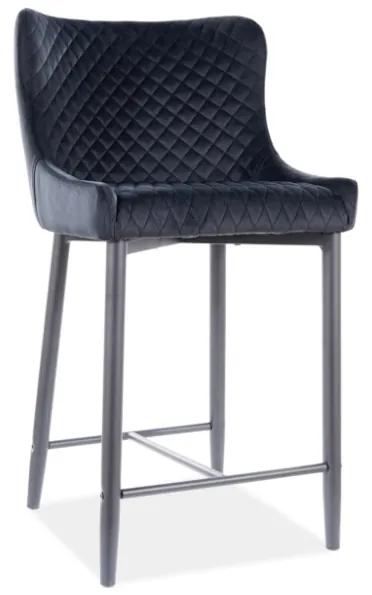 Barová židle COLIN B H-2 Velvet, 48x88x42, bluvel 19