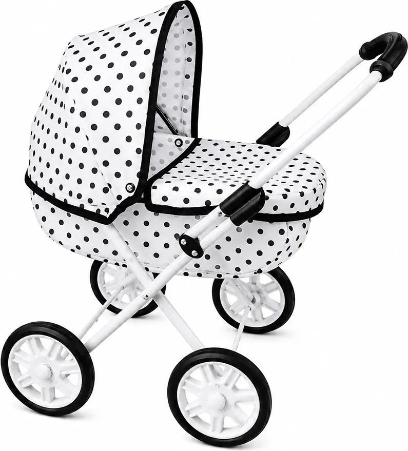 Dětský kočárek pro panenky New Baby Anička dots