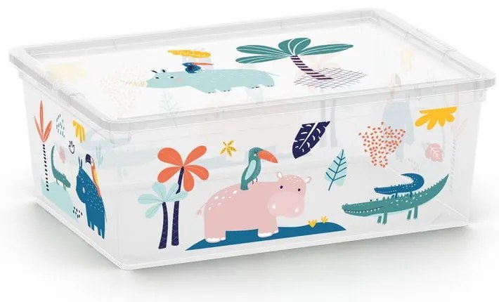 Bílý plastový dětský úložný box 37x26x15 cm C Box Style – KIS Biano.cz