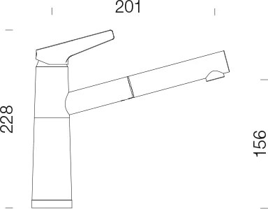 Schock Baterie dřezu SC-510 NT INCA vytahovací ramínko