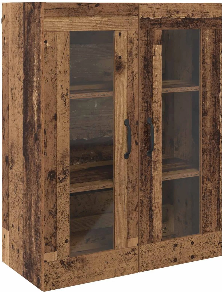 Nástěnné skříňky 2 ks Staré dřevo 69,5 x 34 x 90 cm 3394536