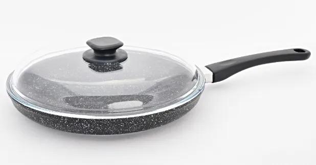 Top Alulit pánev na omelety Granit - černý, neindukční, průměr 28 cm, výška 5cm