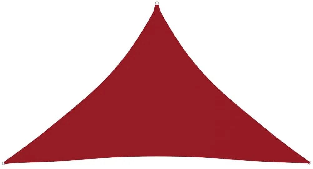 135678 vidaXL Stínící plachta oxfordská látka trojúhelníková 5x5x6 m červená