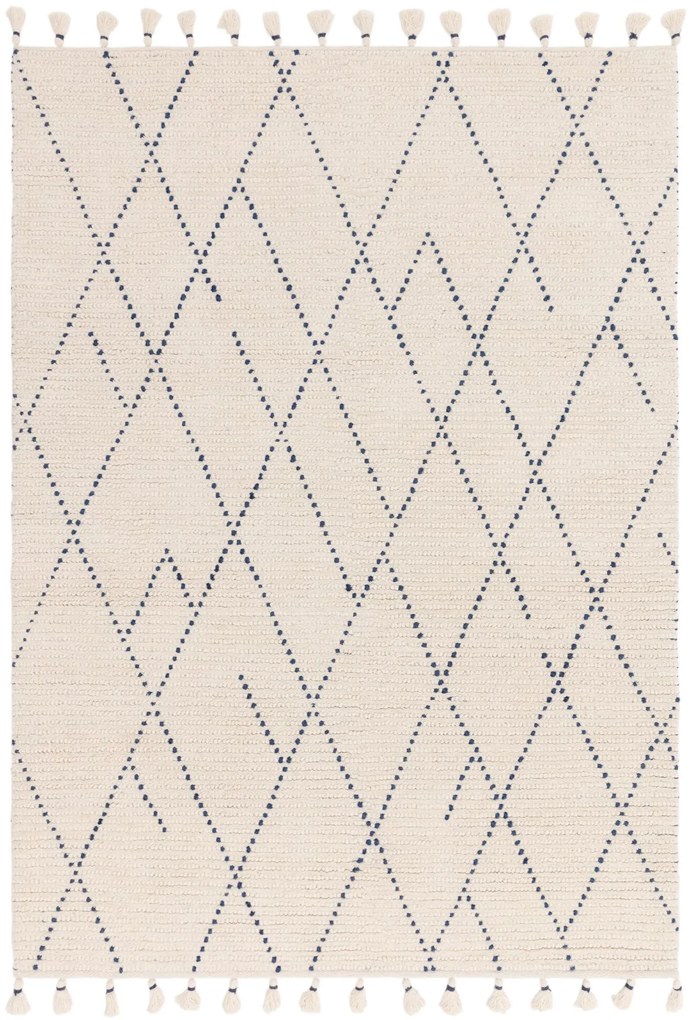 Tribeca Design Kusový koberec Livan Cream Blue Linear Rozměry: 120x170 cm