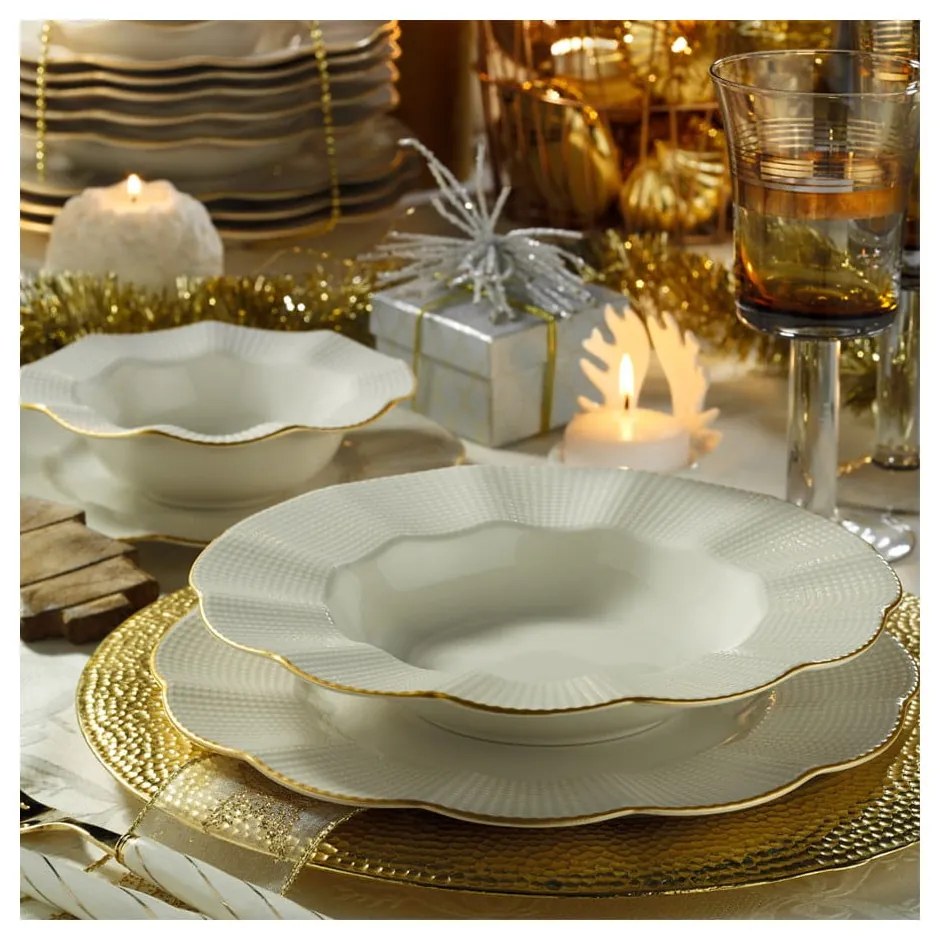 Porcelánová jídelní sada 24 ks pro 6 osob Waves – Kütahya Porselen