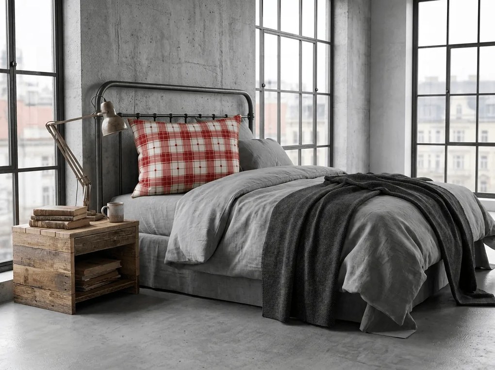 Povlak na polštář z mikrovlákna TARTAN HEART 50x70 cm, barevný