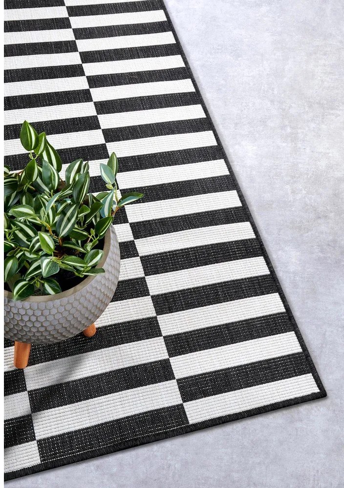 Černobílý běhoun 80x300 cm Viela – Hanse Home