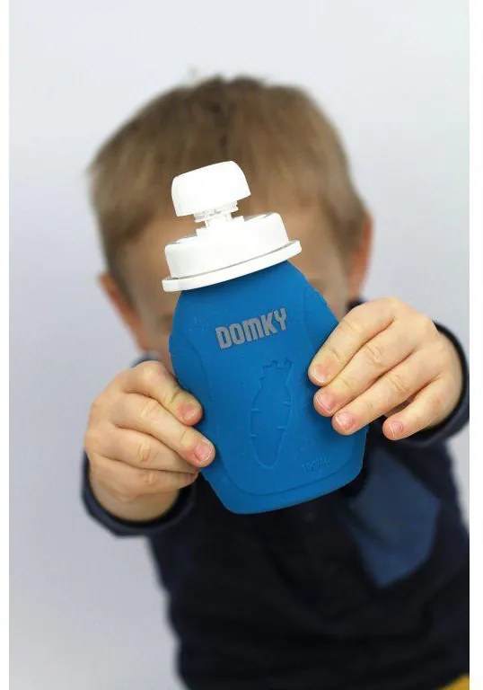 Domky Plnitelná silikonová kapsička 180 ml Zelená
