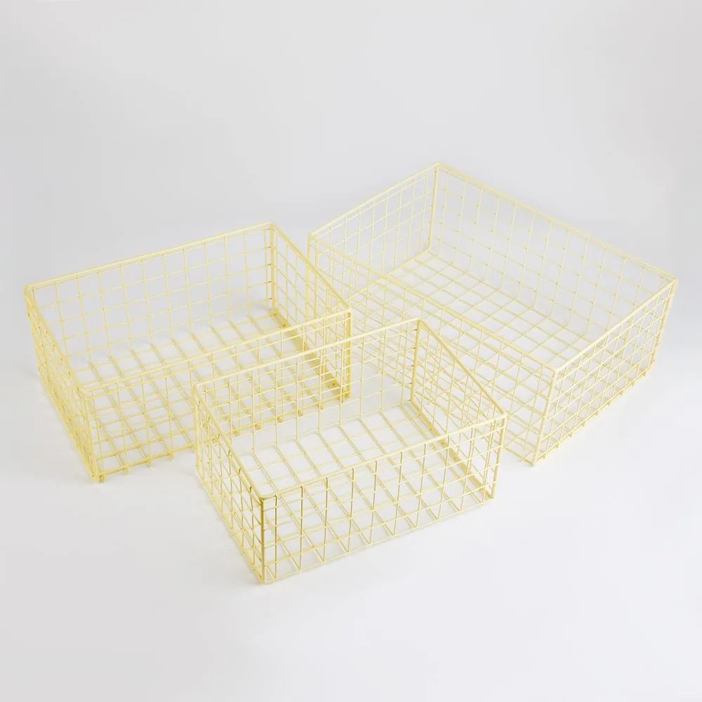 DEPOSIT Úložný kovový koš 30 x 20 cm - žlutá