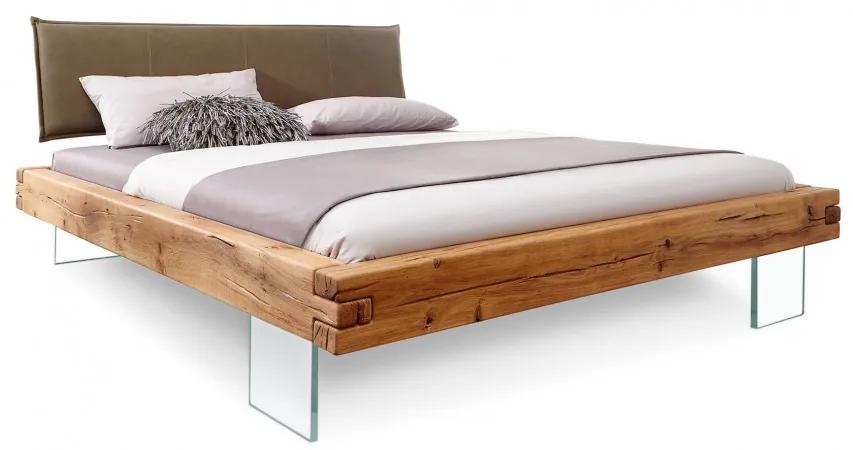 "Levitující" postel masiv divoký dub Angel 160x200