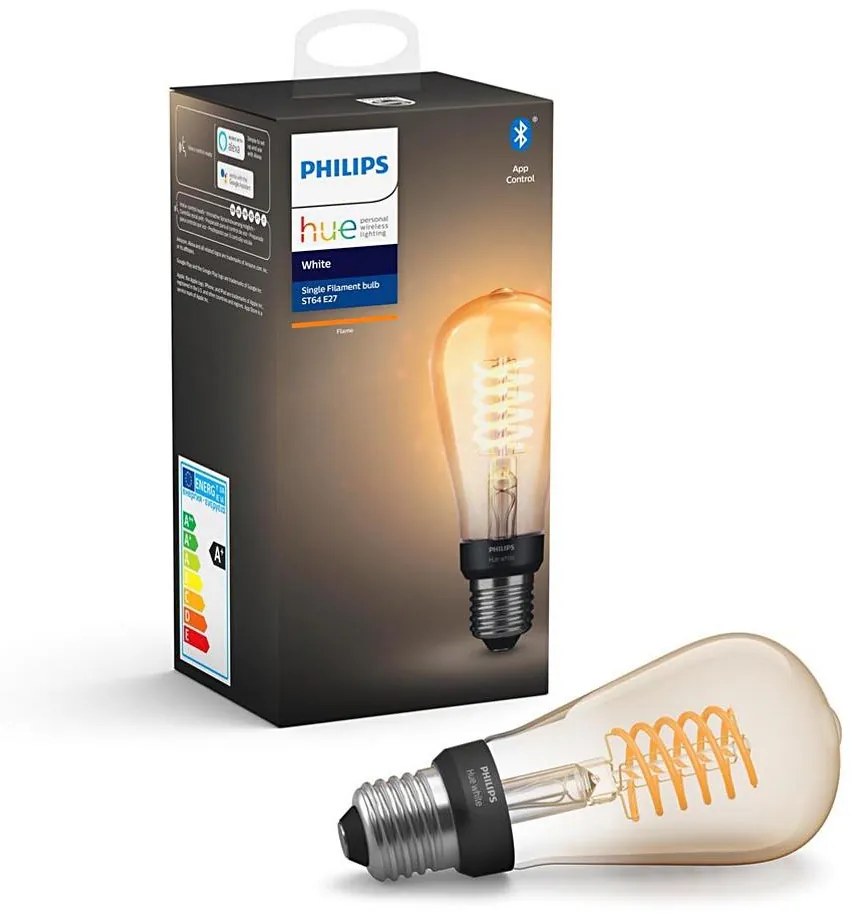 LED Stmívatelná žárovka Philips Hue WHITE FILAMENT ST64 E27/7W/230V 2100K