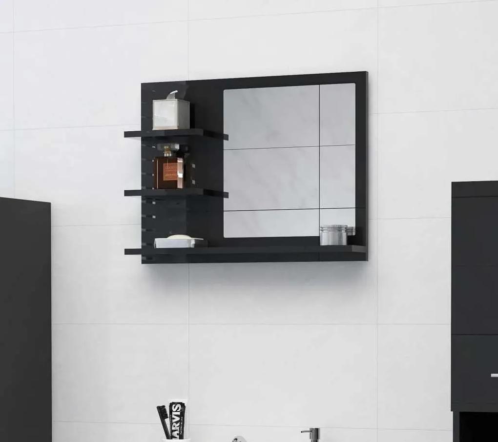 vidaXL Koupelnové zrcadlo 60 x 10,5 x 45 cm dřevotříska [815661] Barva: hnědý dub