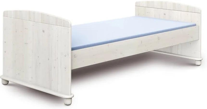 Bílá dětská postel z borovicového dřeva Faktum Tomi, 90 x 200 cm