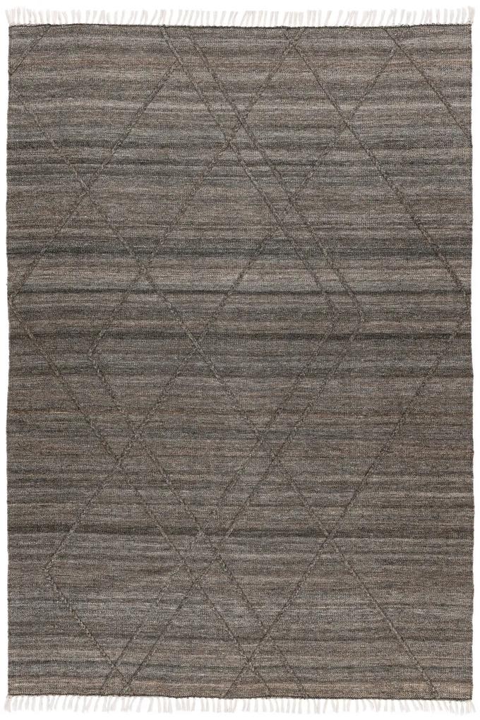 Obsession koberce Ručně tkaný kusový koberec My Dakar 365 anthracite – na ven i na doma - 160x230 cm