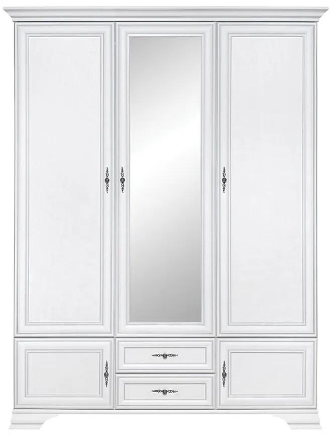 IDENTO šatní skříň SZF5D2S bílá Barva zboží: bílá, Výška: 216,5, Šířka: 159,5