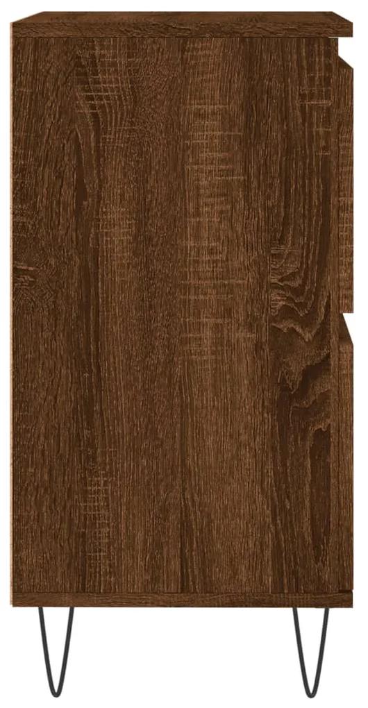 Příborníky 3 ks hnědý dub kompozitní dřevo,  3190204