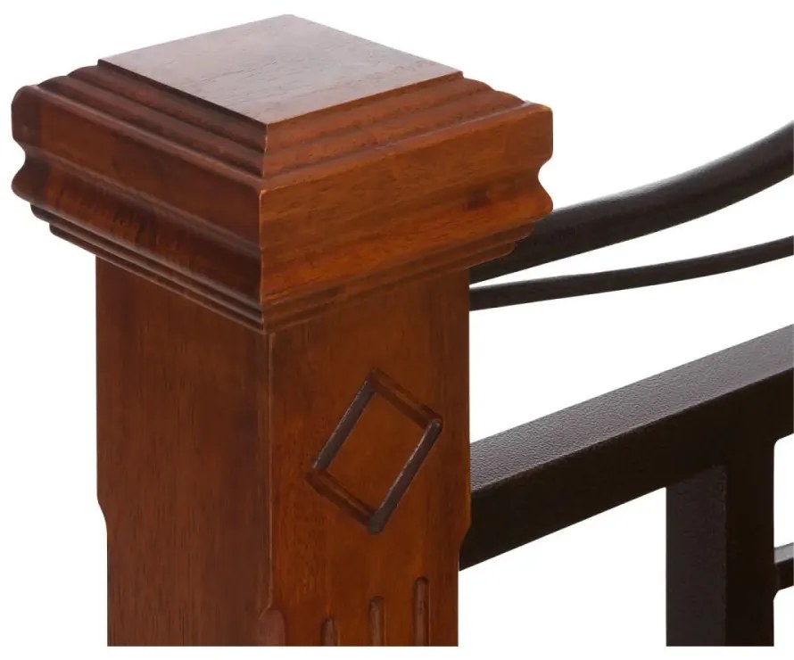 furniture-nabytek.cz - Postel Byzantia 200x200 hnědá