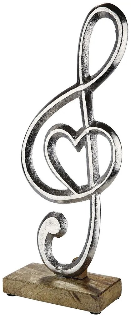 GILDE Houslový klíč se srdcem, 7x15x39cm