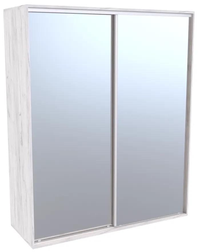 Šatní skříň FLEXI 2 se 2 zrcadly (na výběr více variant)