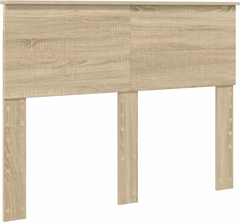 Rám postele s čelo Dub sonoma 135 x 190 cm Kompozitní dřevo 3410906