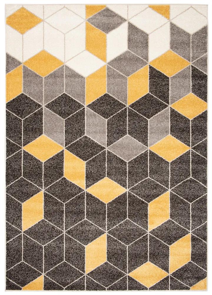 Kusový koberec Brevis hnědo žlutý, Velikosti 200x200cm | BIANO