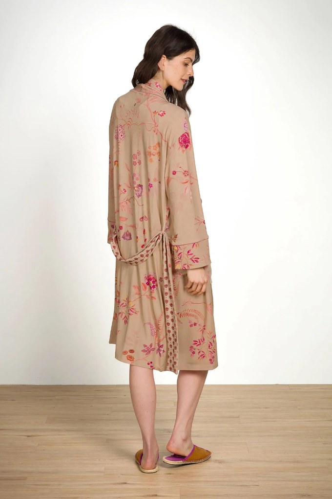 Pip Studio Nisha kimono Marigold, růžová-khaki