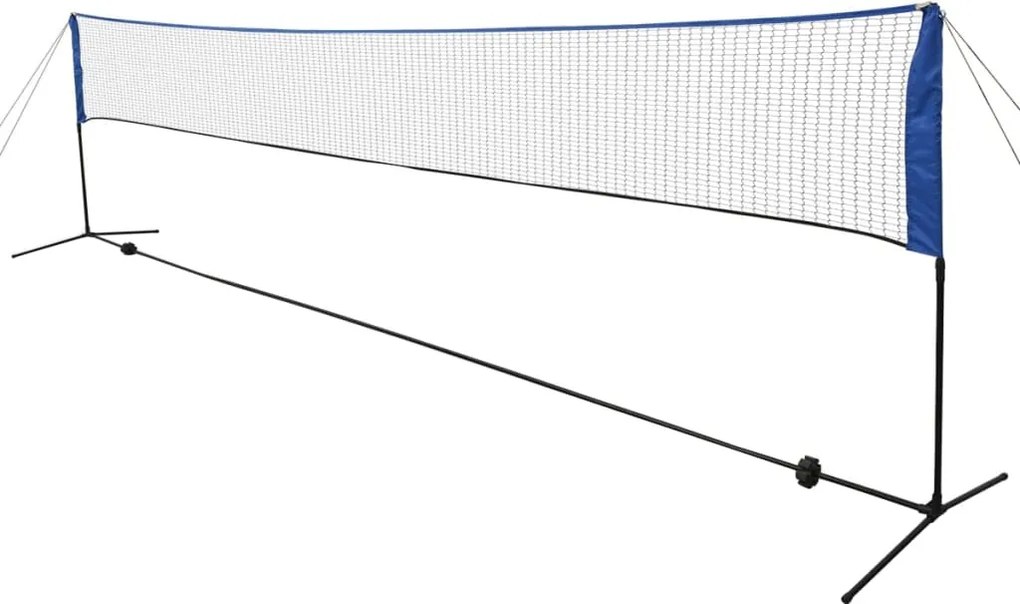 vidaXL Marketos Badmintonová síť s košíčky, 600x155 cm