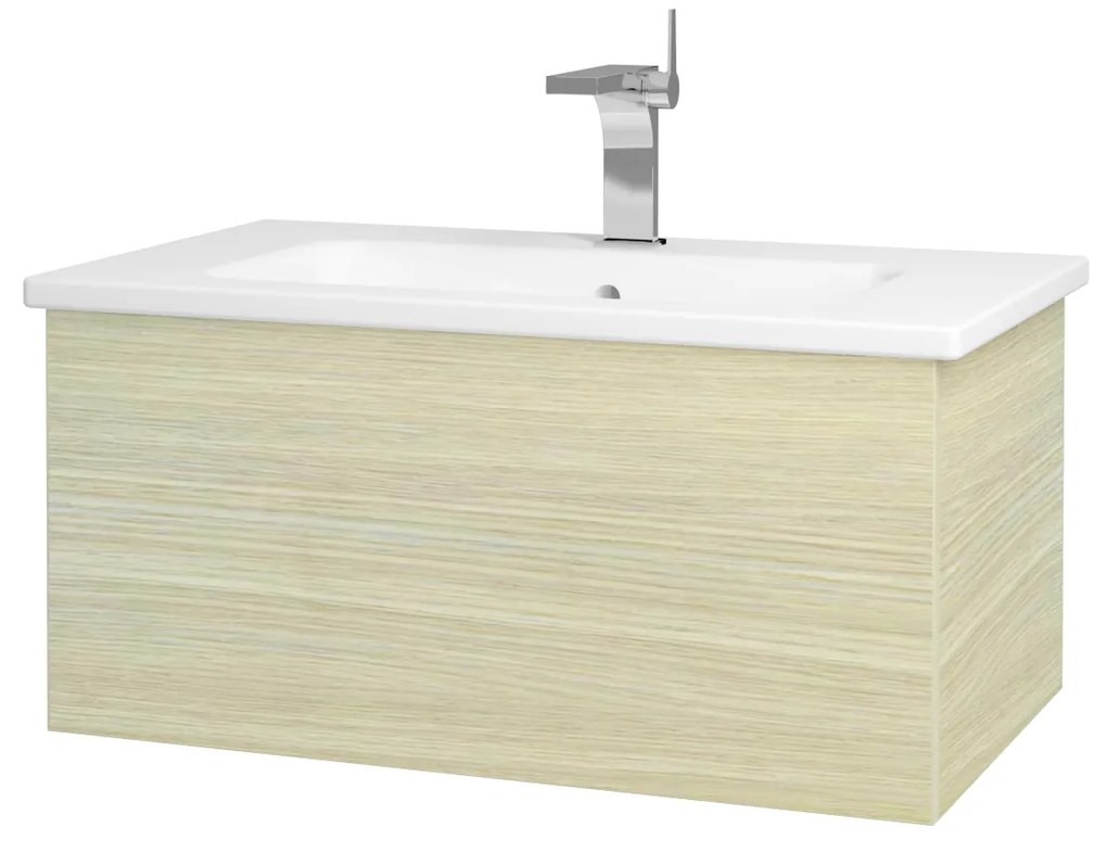 Dřevojas Koupelnová skříň VARIANTE SZZ 80 (umyvadlo Euphoria) Varianta: N01 Bílá lesk / N03 Graphite