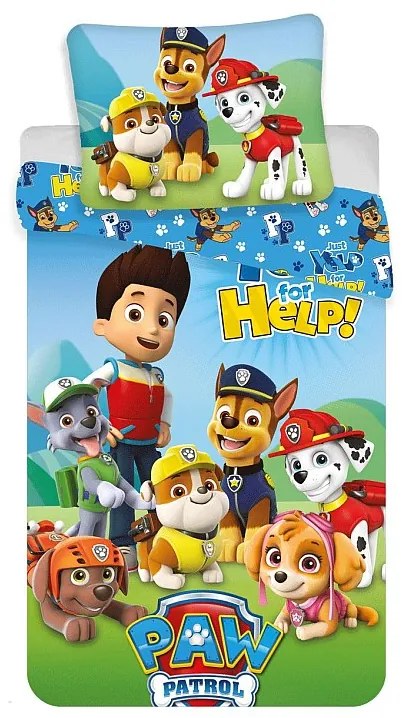 JERRY FABRICS Povlečení Paw Patrol Help PP137 140/200, 70/90