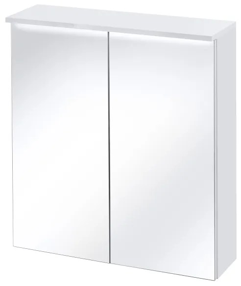 MAXIVA Závěsná skříňka se zrcadlem - ACTIVE 840, šířka 60 cm, bílá/lesklá bílá