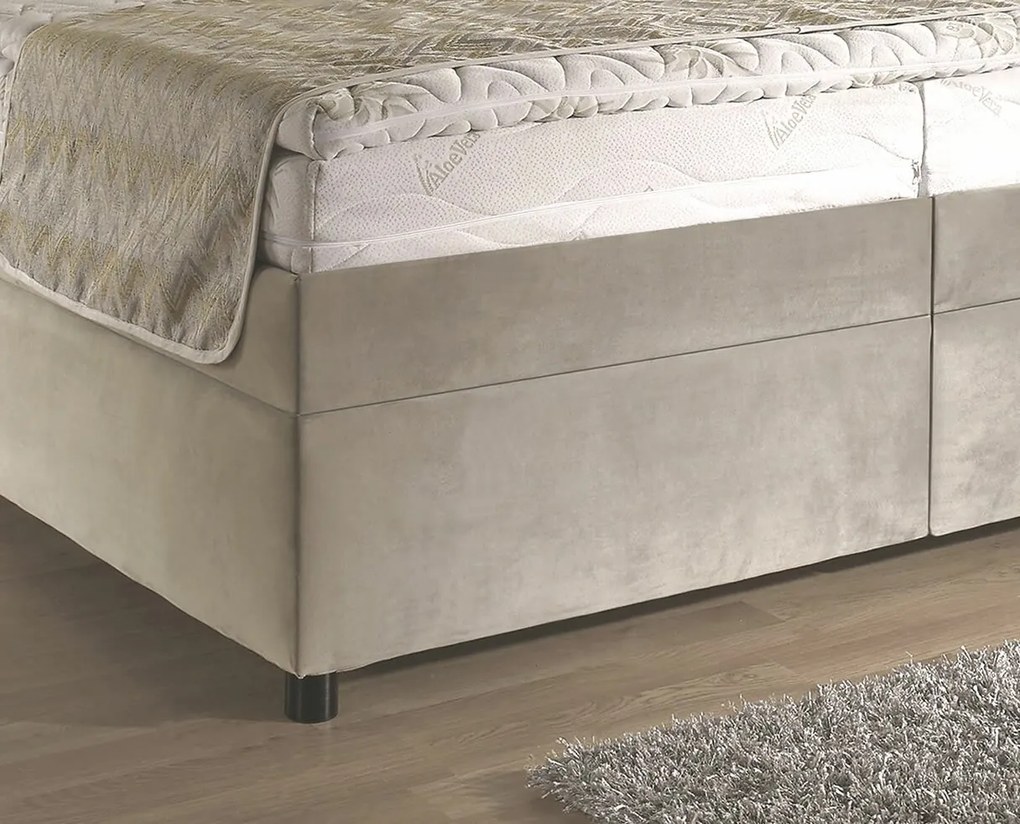 Americká postel boxspring PALLADIO, s úložným prostorem