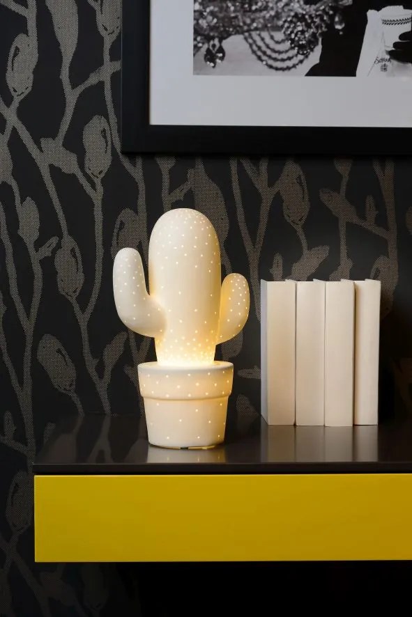 LUCIDE CACTUS White stolní lampa