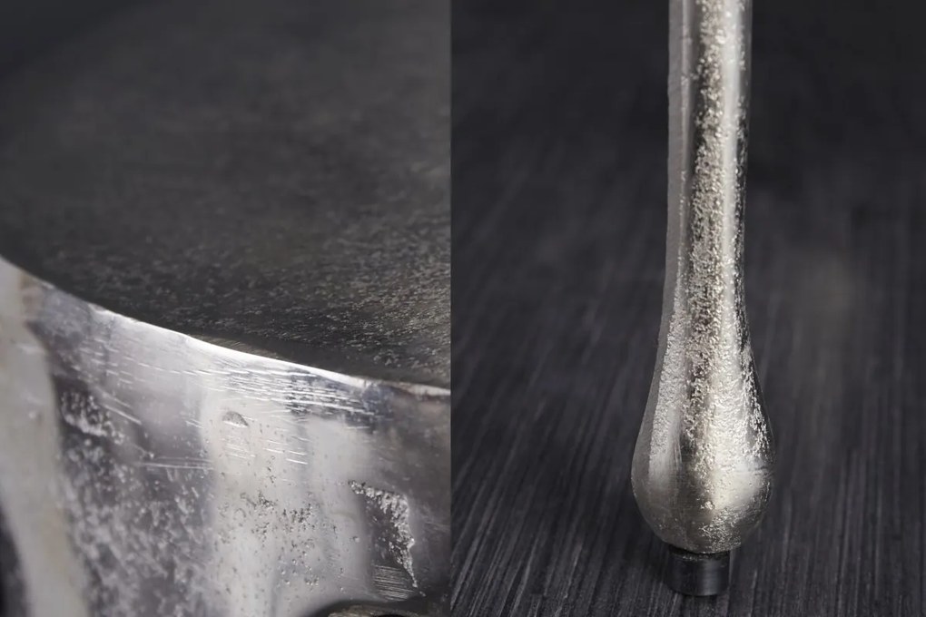 Designový konferenční stolek Gwendolyn 51 cm stříbrný