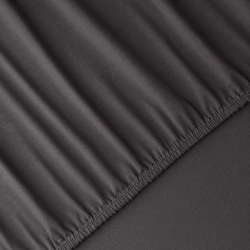 Florella Prostěradlo Avance Jersey Elastan Schiefer, 180x200-220 cm