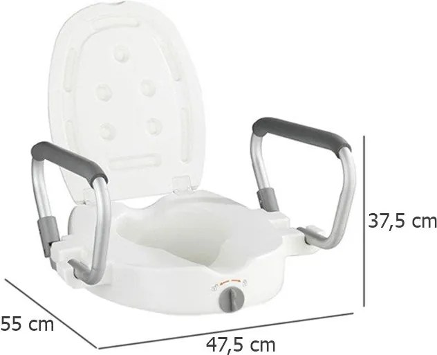 Secura Secura WENKO toaletní sedátko s rukojetí zatížení 130 kg