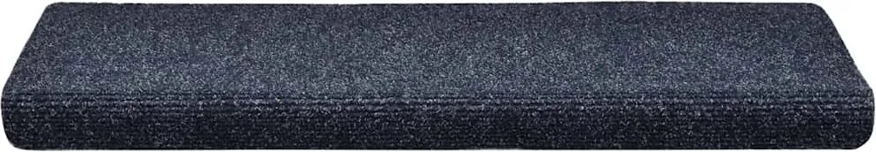 Schodové rohože samolepicí 30 ks 65 x 21 x 4 cm modré s obdélníkovým okrajem 3365696