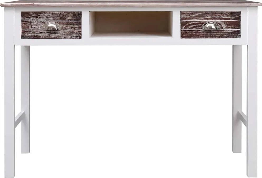 Psací stůl hnědý 110 x 45 x 76 cm dřevo 284154