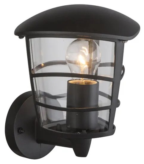 Globo OMERO 31835 Venkovní Nástěnné Lampy černá průsvitné 1 x E27 max. 60w 22,5 x 16,5 x 16,5 cm