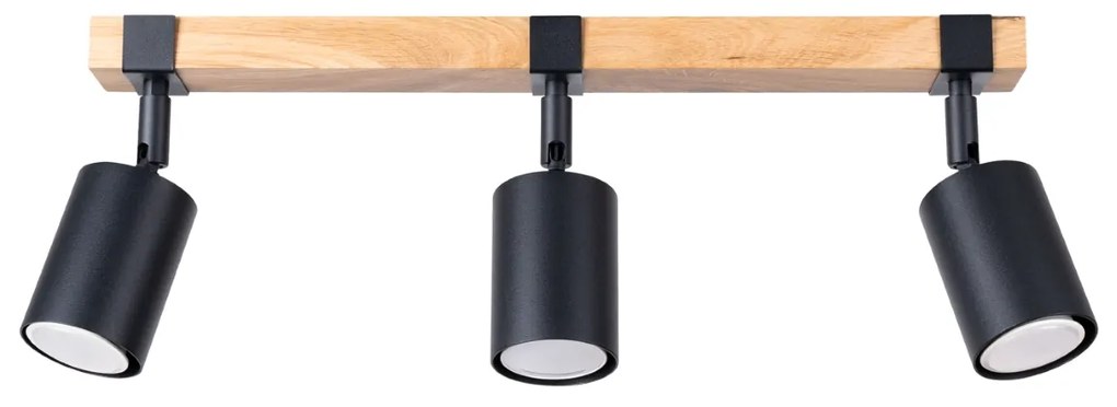 Sollux Lighting Stropní svítidlo FAGER 3 černé