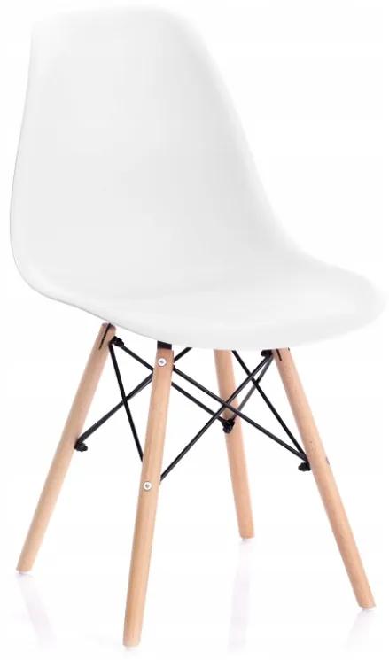 Skandinávská židle,81x44,5x48cm,různé barvy Barva: Bílá