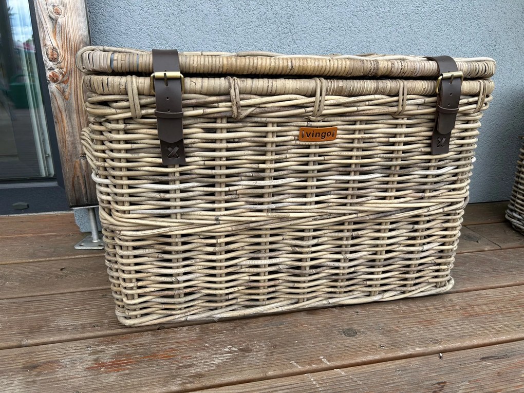 Vingo Ratanová truhla Rozměry (cm): 52x29, v. 26