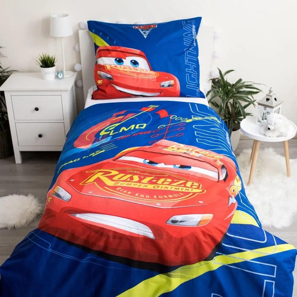 Jerry Fabrics s. r. o. Povlečení Licenční 140x200+70x90 - Cars 3 "McQueen 03"