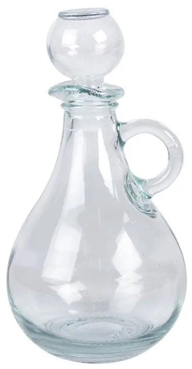 Skleněná lahvička / karafa s uzávěrem a uchem Leo – 325 ml