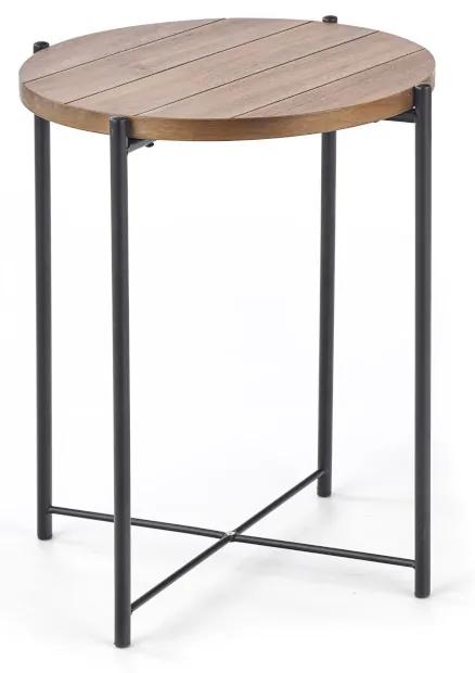 Expedo Konferenční stolek GIORGIA S, 40x52x40, světlý ořech/černá